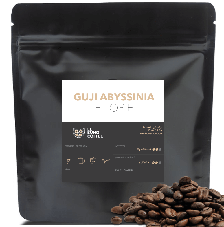 Etiopie Guji Abyssinia | El Buho Coffee - Balení: 250g